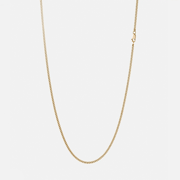 3mm Micro Cuban Link Chain in 10K Solid Yellow Gold - Cadena Cubana ...